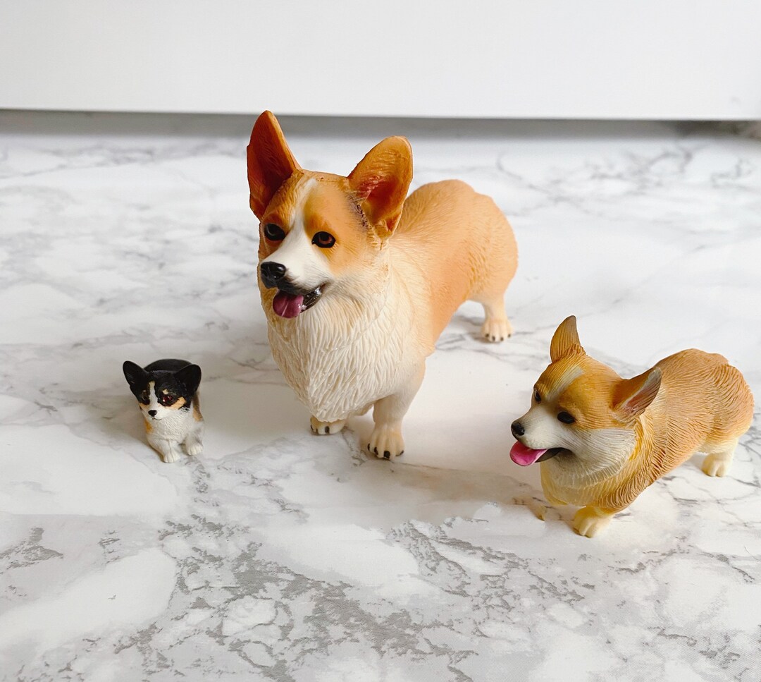 Cute Corgi Figure, Corgi Standing Figure, Corgi Small Statue, Great ...