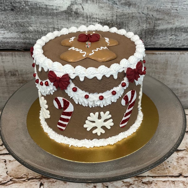 Fake Christmas Cake - Etsy