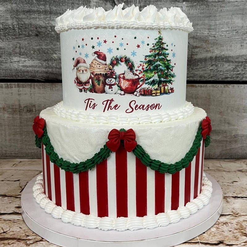 Fake Christmas Cake - Etsy