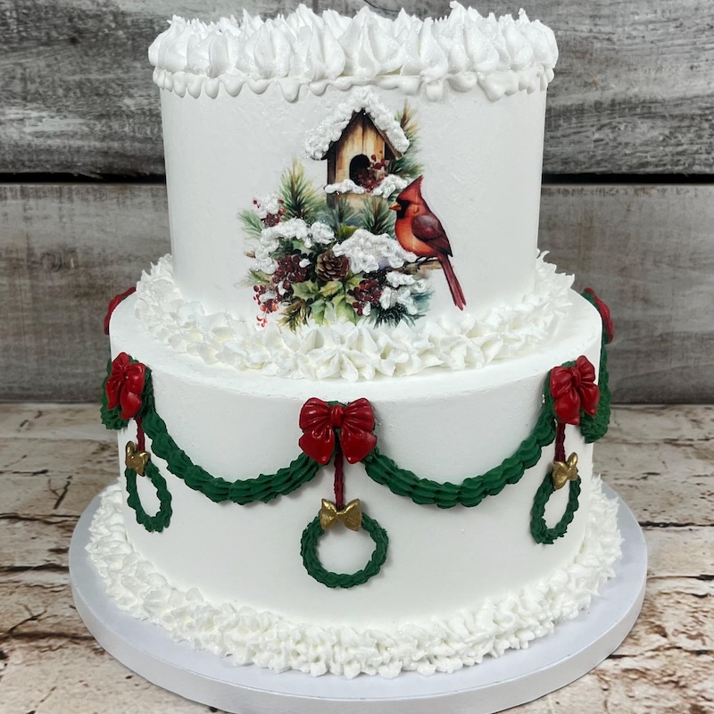 Fake Christmas Cake - Etsy