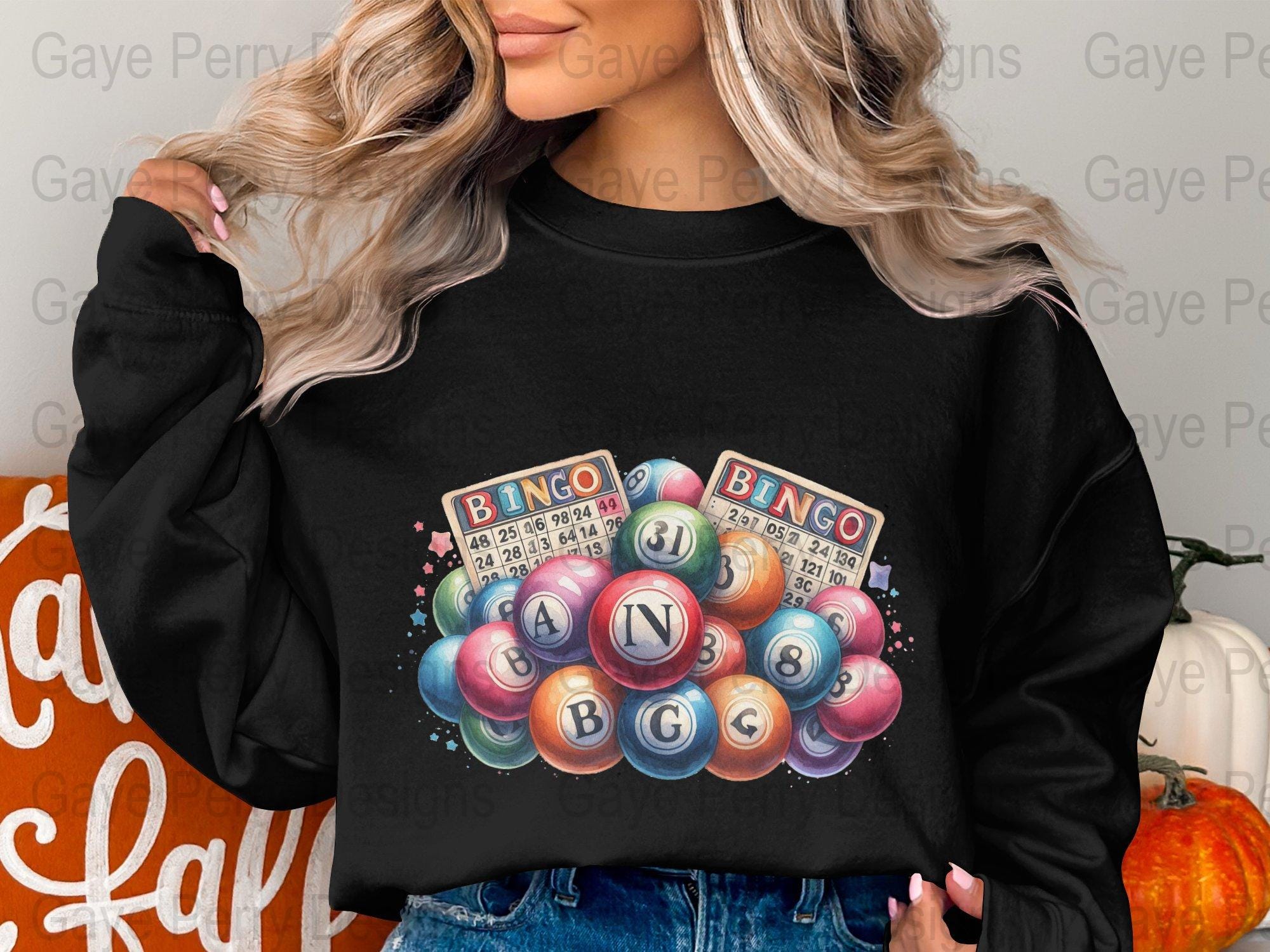 Watercolor Bingo Clipart: Floral Balls and Cards (digital Download) - Etsy