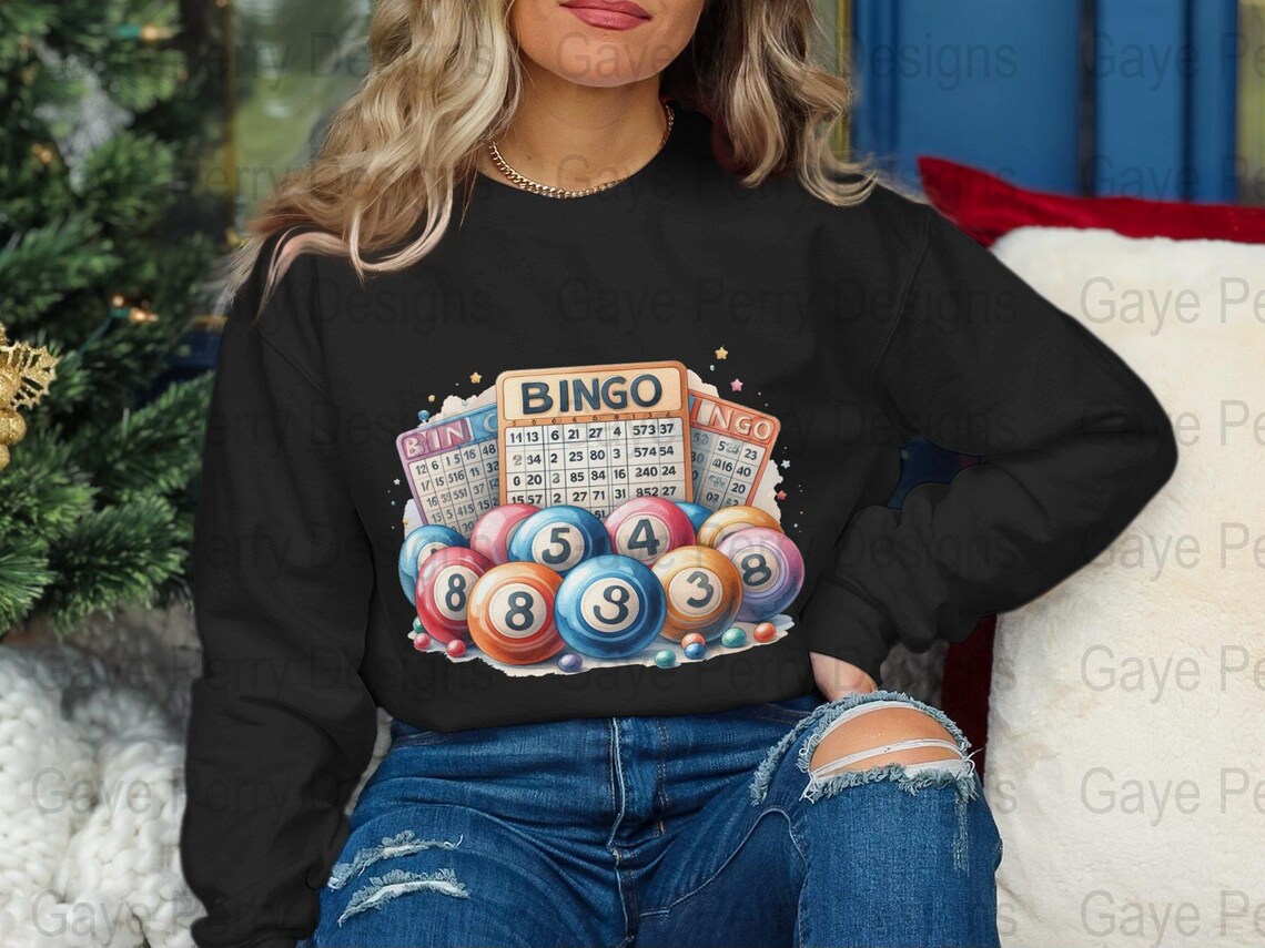 Watercolor Bingo Clipart: Floral Balls and Cards (digital Download) - Etsy