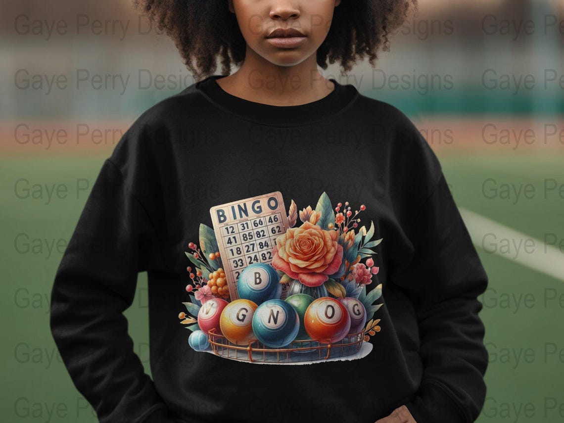 Watercolor Bingo Clipart: Floral Balls and Cards (digital Download) - Etsy