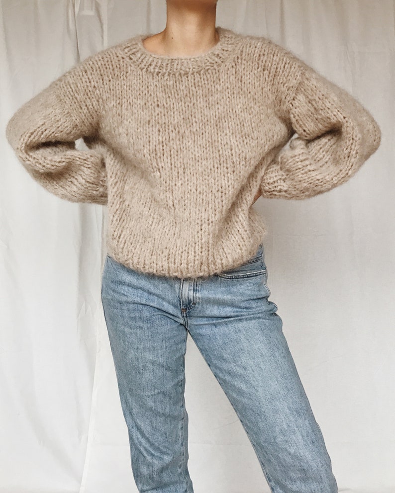 Knitting Pattern Sweater the Softie Sweater PDF ENGLISH - Etsy