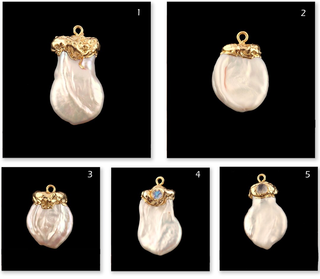 Latest Mother of Pearl Gold Electroform Plated DIY Pendant Connectors ...