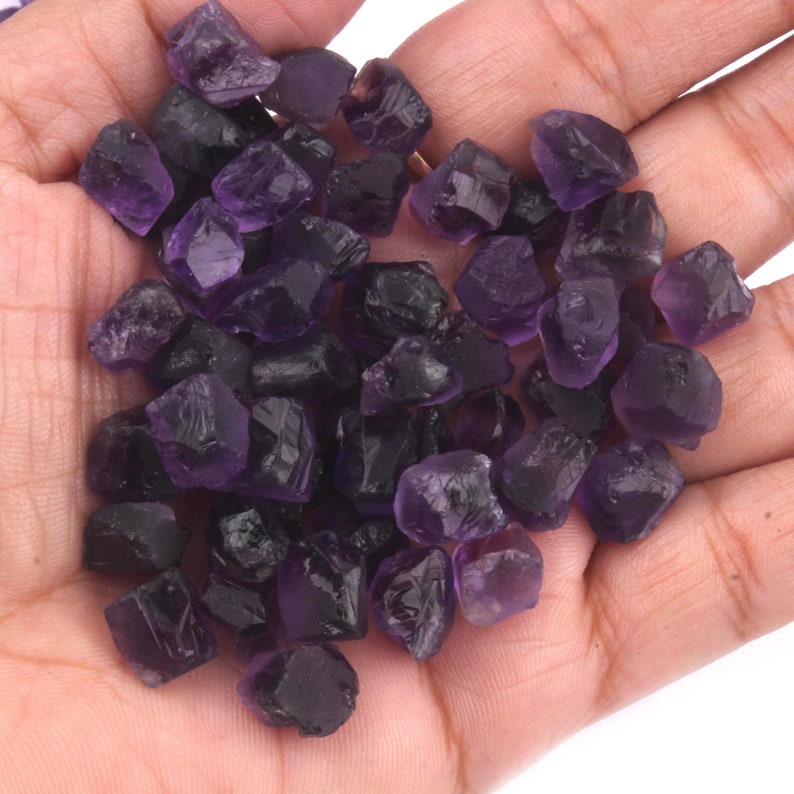 Genuine Rough Amethyst Raw Amethyst Loose Gemstones - Etsy