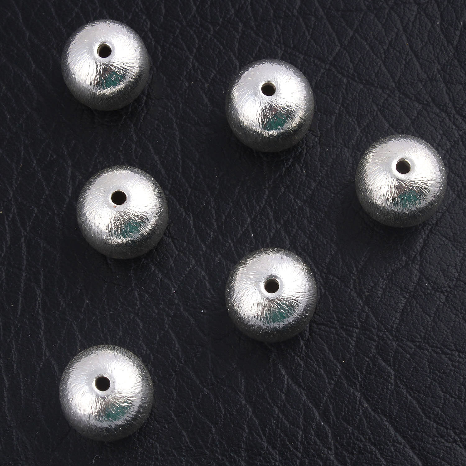 12mm Round Silver Plated Matte Finish Beads Round Ball Beads | Etsy