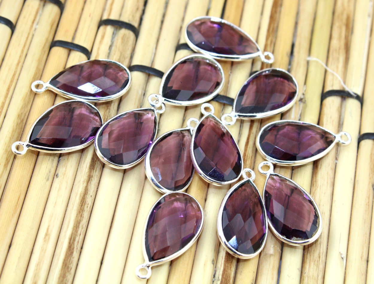 Rare Wholesale LOT OF 50 100 Pcs Tear Drop Purple Amethyst - Etsy UK