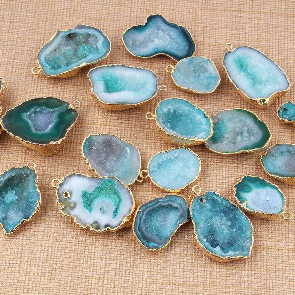 Green Geode - Etsy