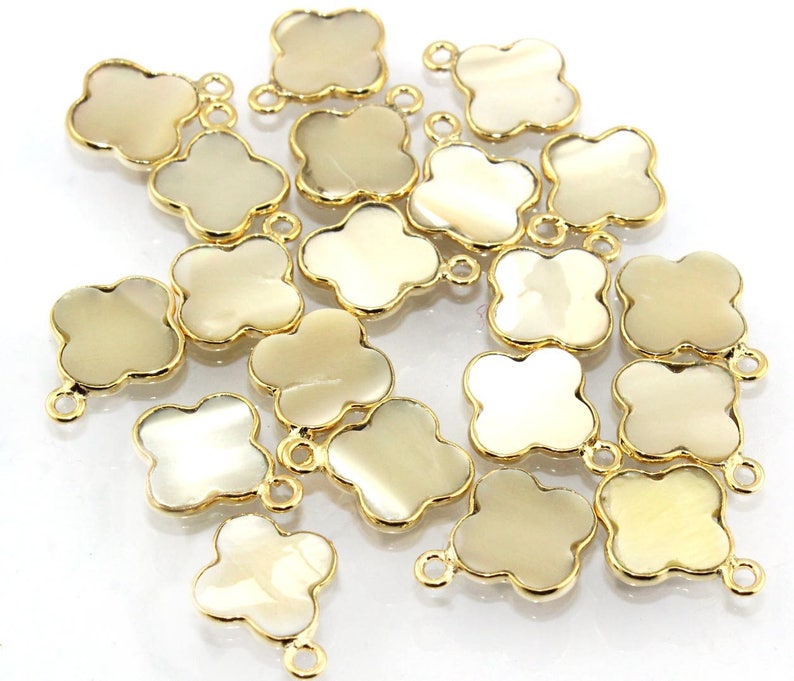 Wholesale LOT OF Clover Shape Natural Mother Of Pearl 12x19mm | Etsy