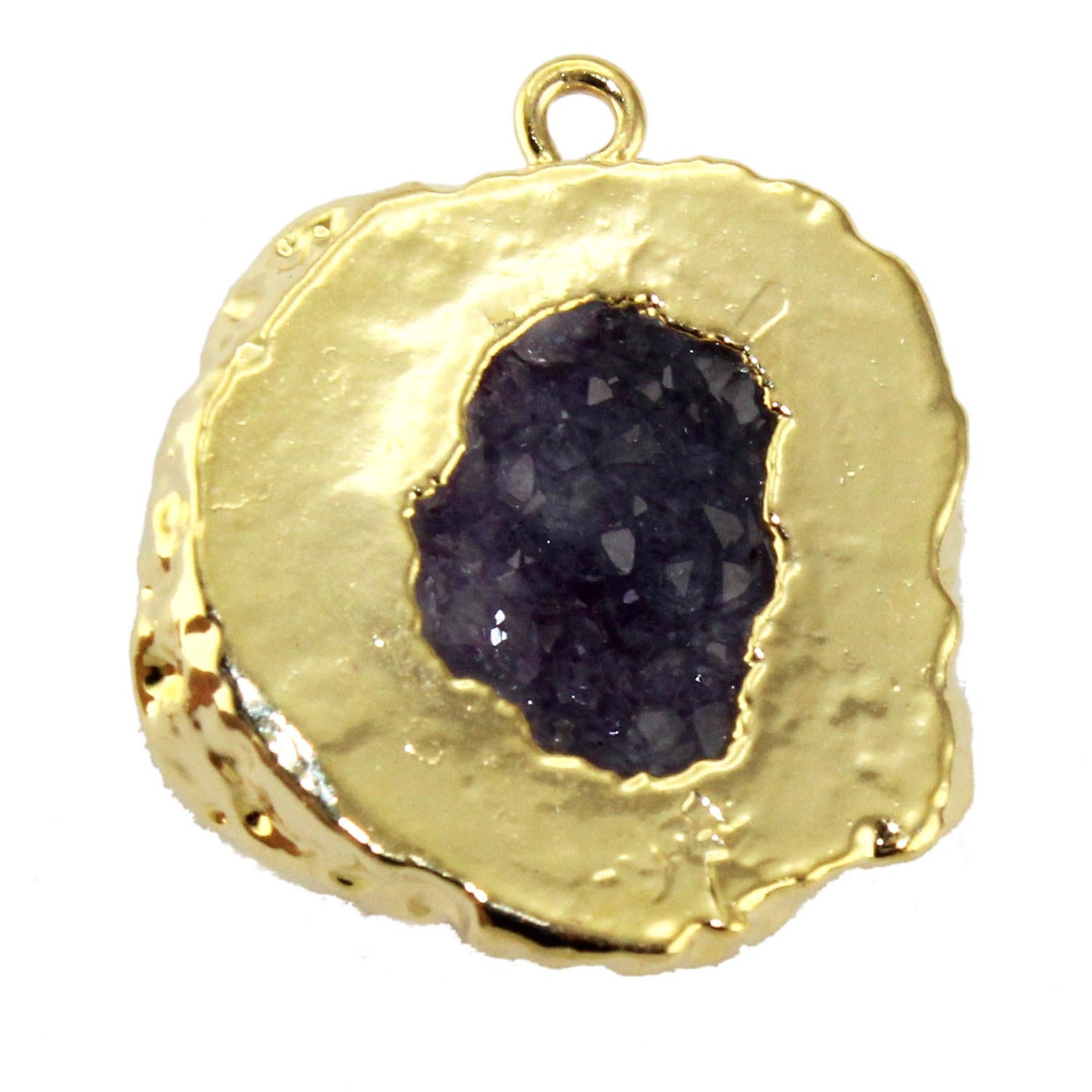 Geodes for Jewelry Natural Geode Druzy 24k Gold Plated - Etsy