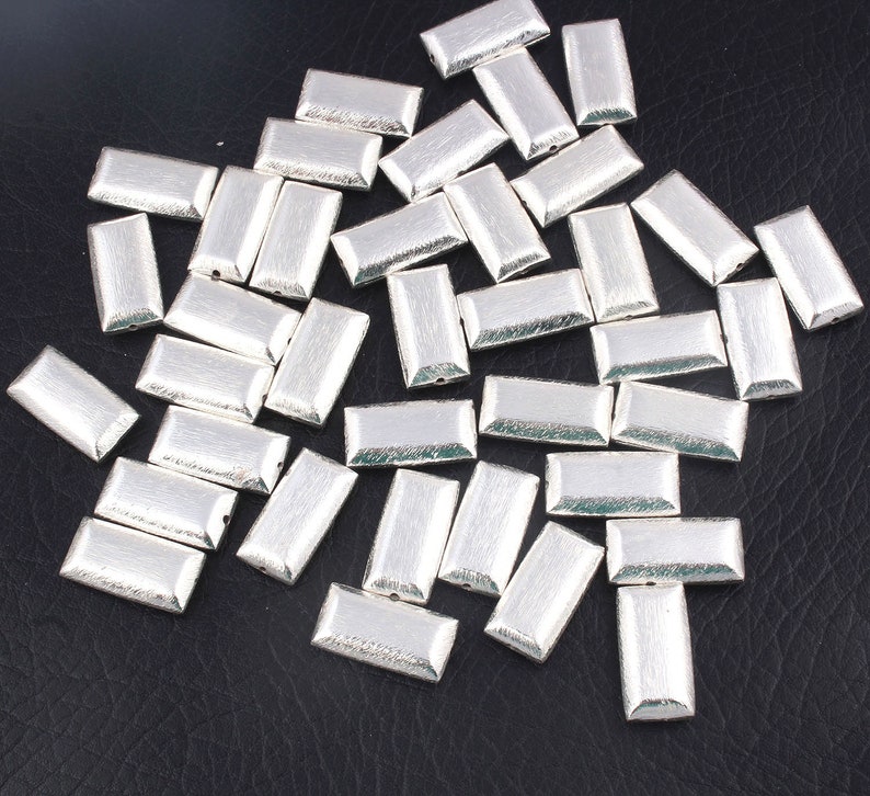 Matte Finish Beads Rectangle Beads DIY Beads Rectangle | Etsy