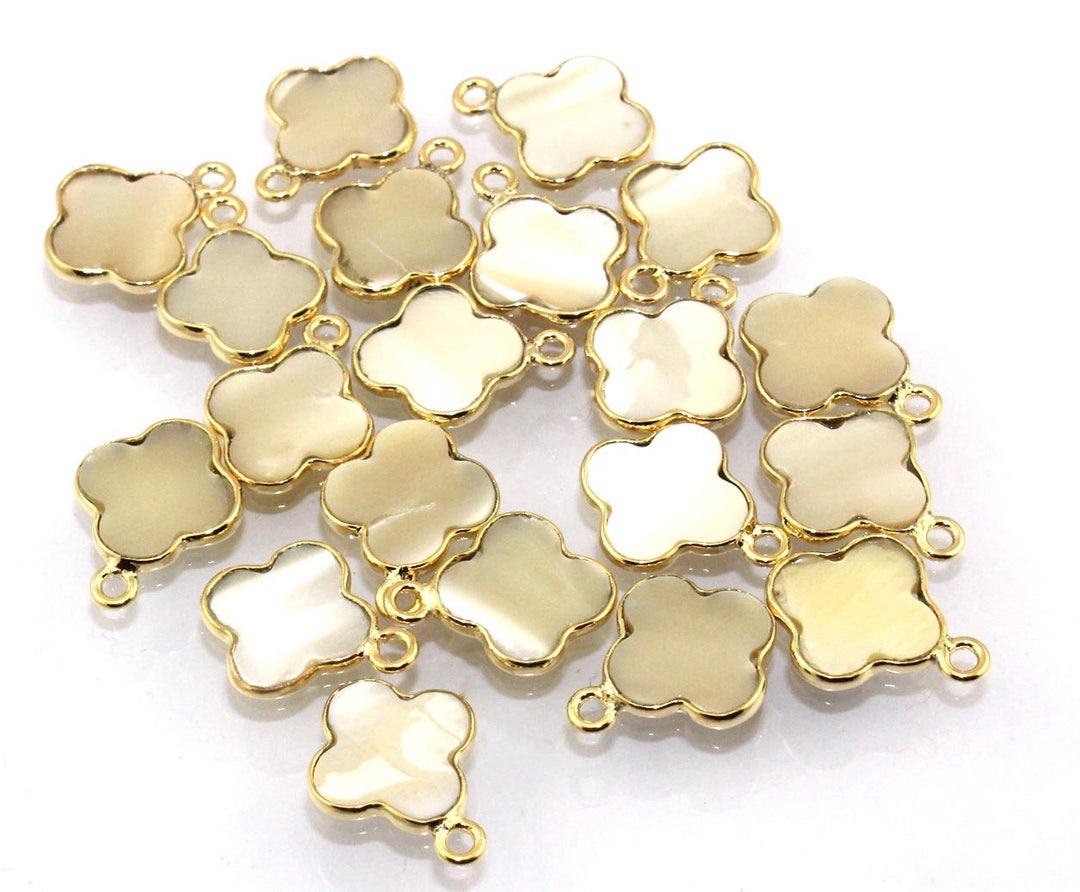 Wholesale LOT OF Clover Shape Natural Mother of Pearl 12x19mm - Etsy