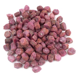 Natural Rough Ruby, Raw Ruby, Loose Gemstones, July Birthstone, Red Ruby, Red Gemstone, 10-12 Mm ...