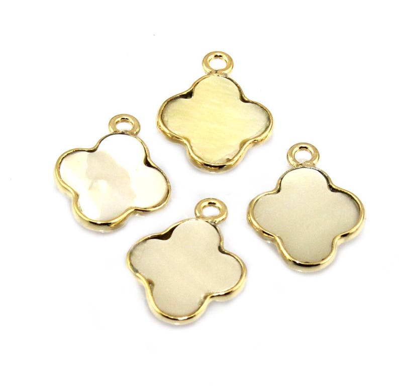 Wholesale LOT OF Clover Shape Natural Mother Of Pearl 12x19mm | Etsy