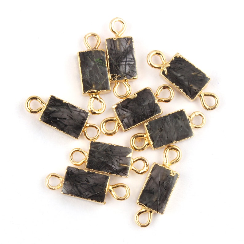 Natural Moonstone Rectangle Shape Connectors Multi Gemstone - Etsy