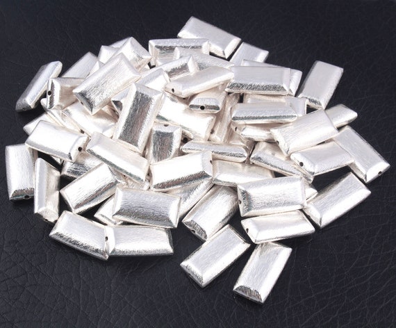 Matte Finish Beads Rectangle Beads DIY Beads Rectangle | Etsy