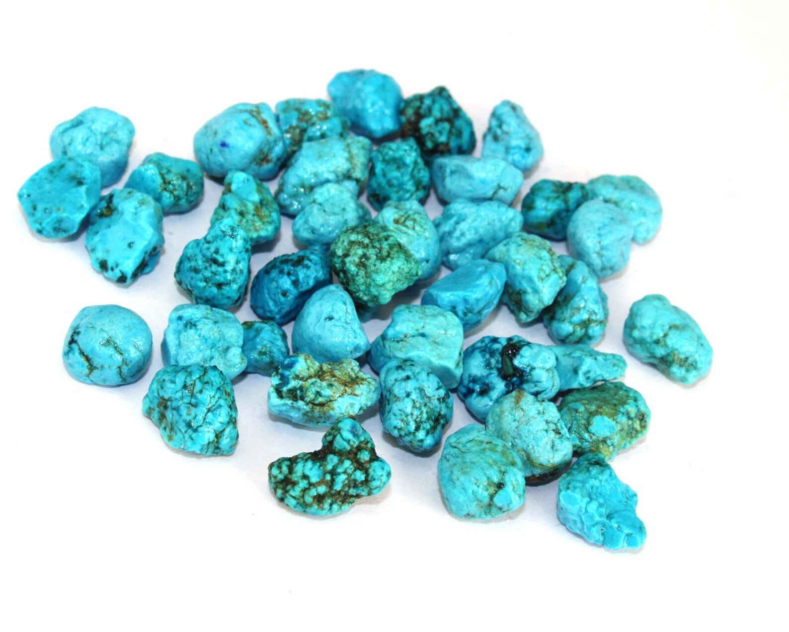 Treated Raw Blue Turquoise Natural Rough Turquoise Gemstone | Etsy