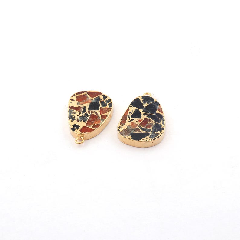 Fancy Shape Oyster Copper Turquoise Earring Making Connectors, Red ...