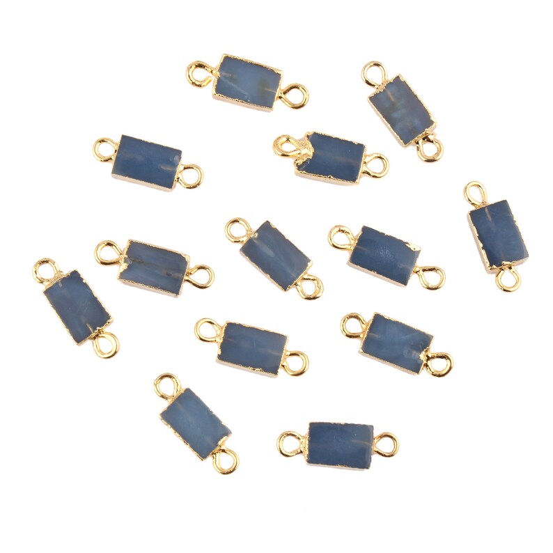 Natural Moonstone Rectangle Shape Connectors Multi Gemstone - Etsy