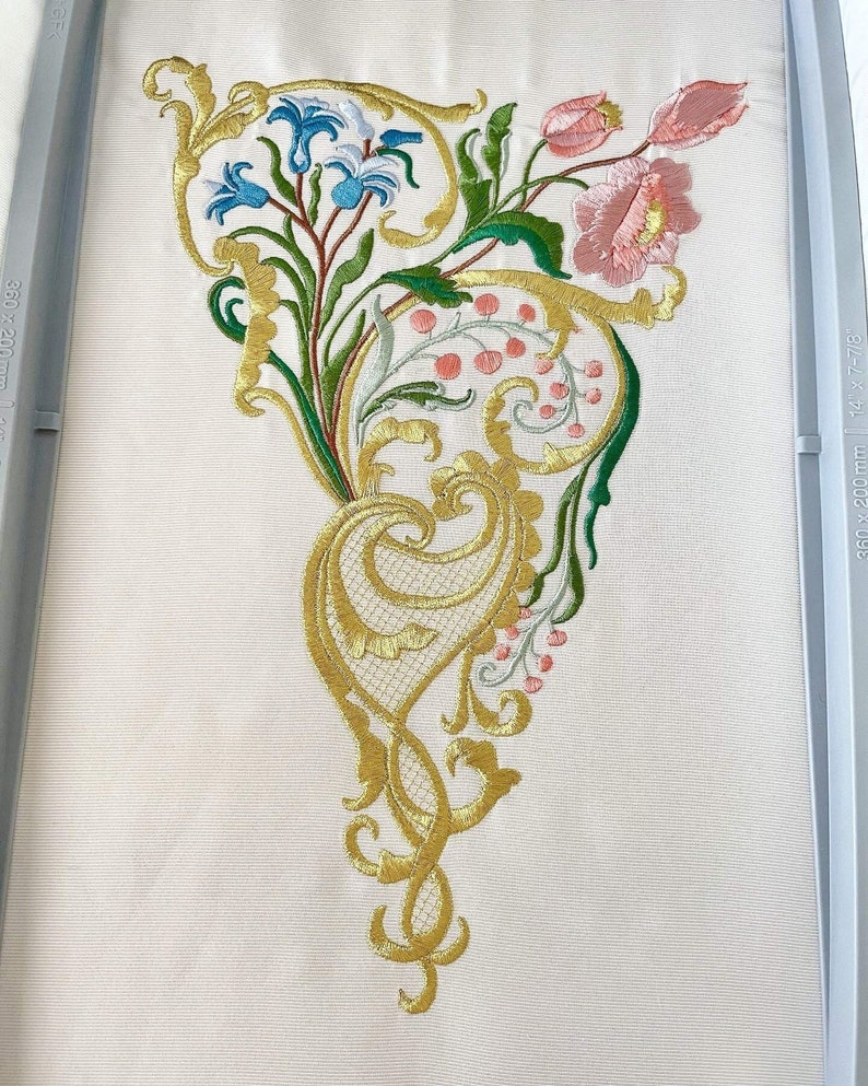 Rococo Spring Stomacher Panel - Etsy
