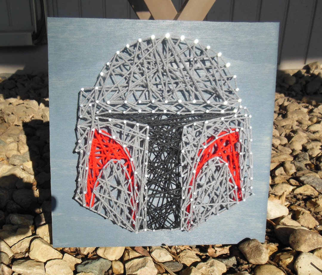 String Art Pattern, String Art Kit, DIY Star Wars Inspired, Helmet ...
