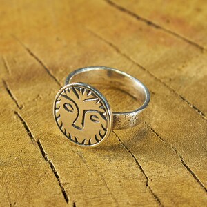Sunny Image Ring Sun Symbol Sun God Solar Symbol Sun - Etsy