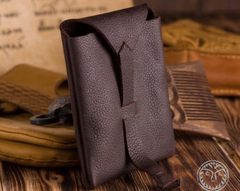 Medieval Purse Medieval Wallet Leather Pouch Rustic Hand | Etsy