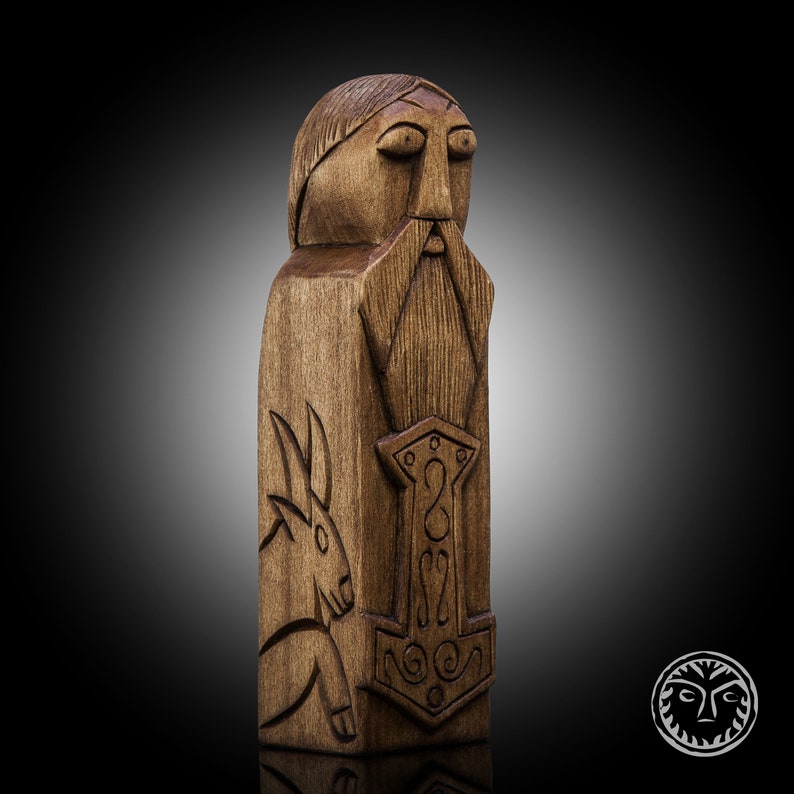 Thor Figurine Thor Hammer Thor Art Idol Pagan God Amulet - Etsy