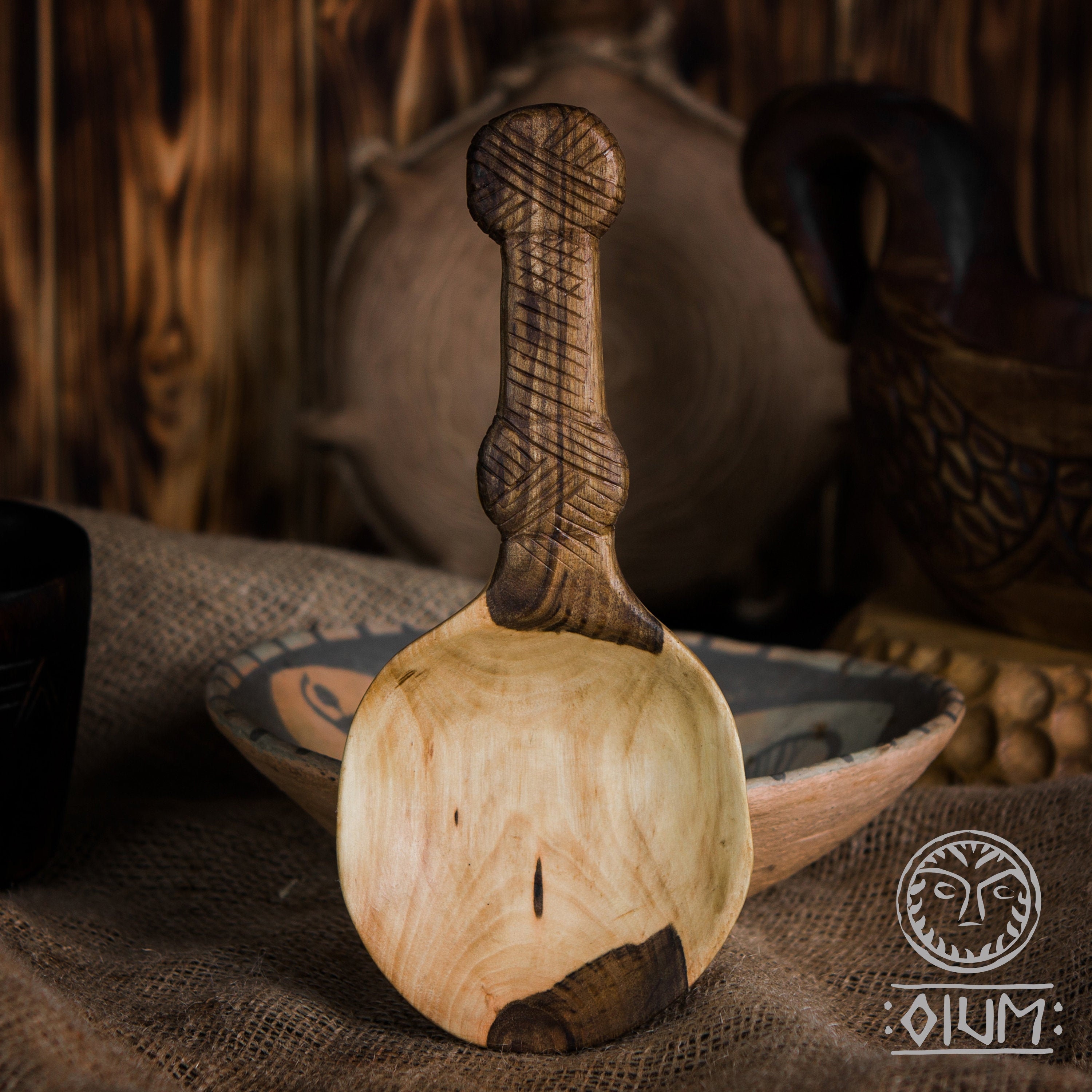 Medieval Spoon Viking Spoon Wood Cutlery Hand Carved | Etsy