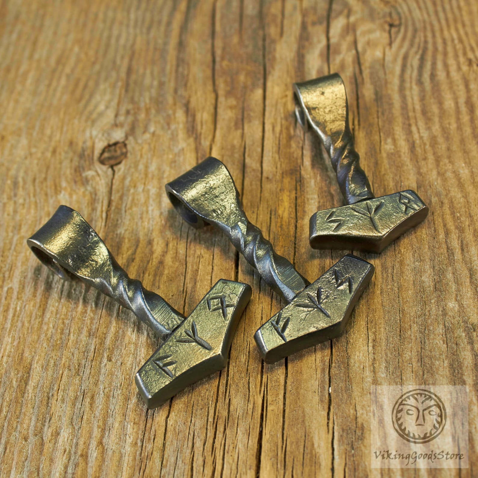 Thor's Hammer Forged Pendant Mjollnir Mjolnir Thor - Etsy