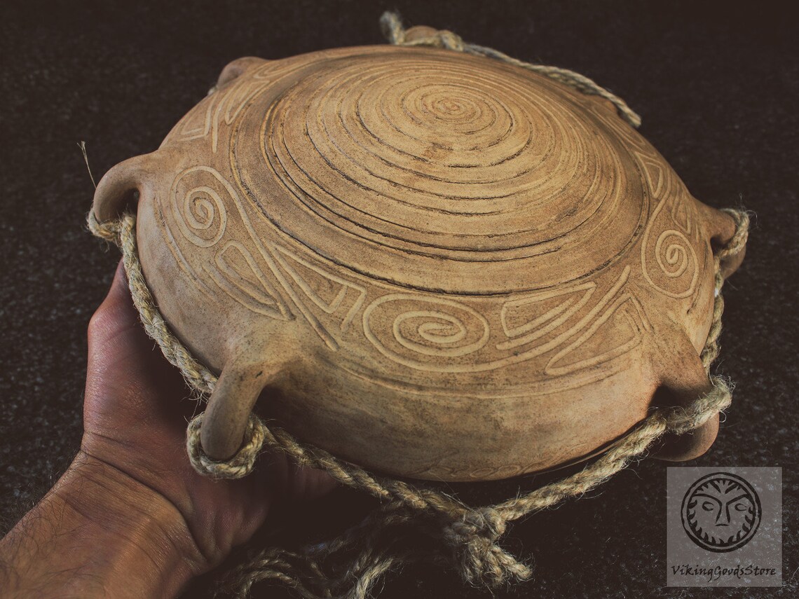 Flask Medieval Water Can Water Bottle Wine Bottle Clay - Etsy