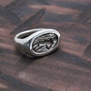 Replica of Ancient Greek Ring With Heracles or Hercules, Signet Ring ...