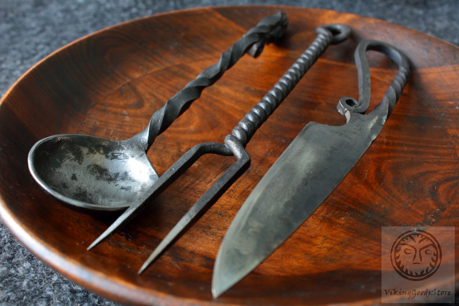 Hand Forged Dinner Set Rustic Kitchen Kitchen Accessories - Etsy