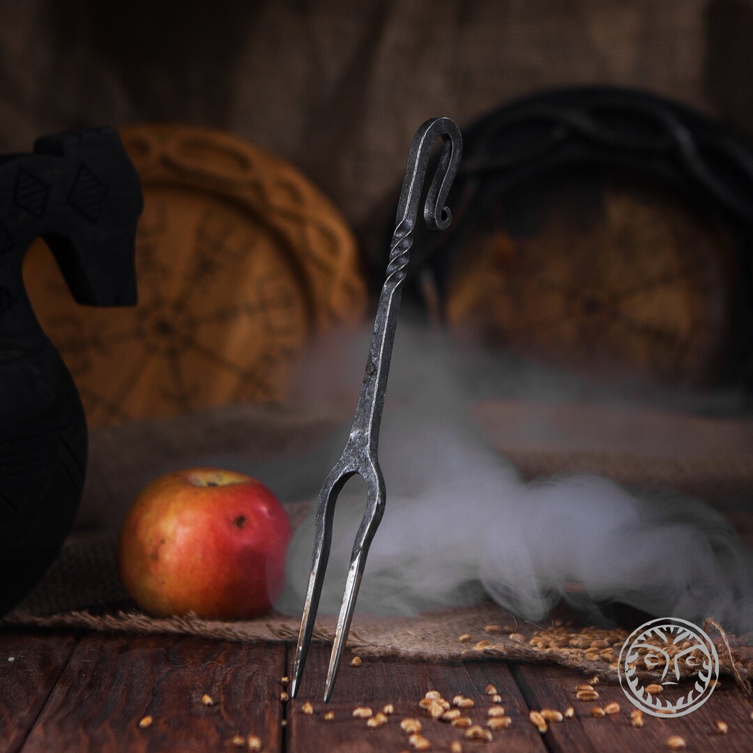 Forged Fork, Viking Fork, Medieval Fork, Rustic Fork, Forged Cutlery ...