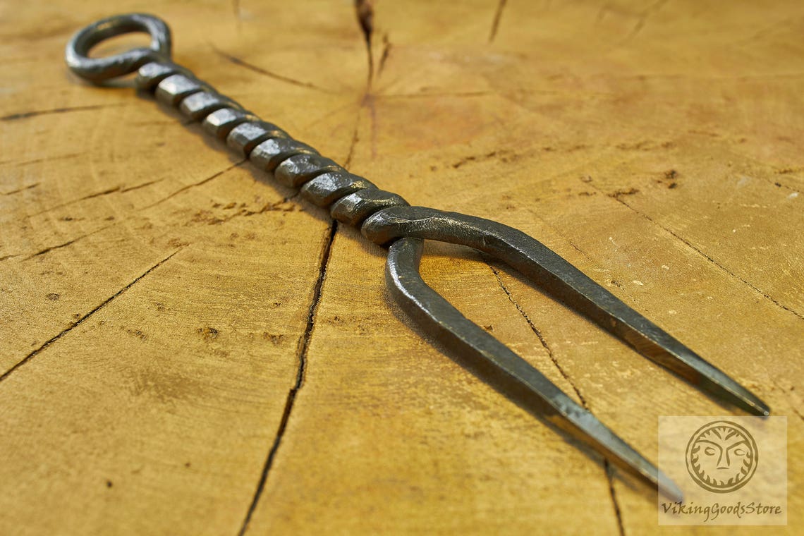 Forged Fork Viking Fork Medieval Fork Rustic Fork Forged | Etsy