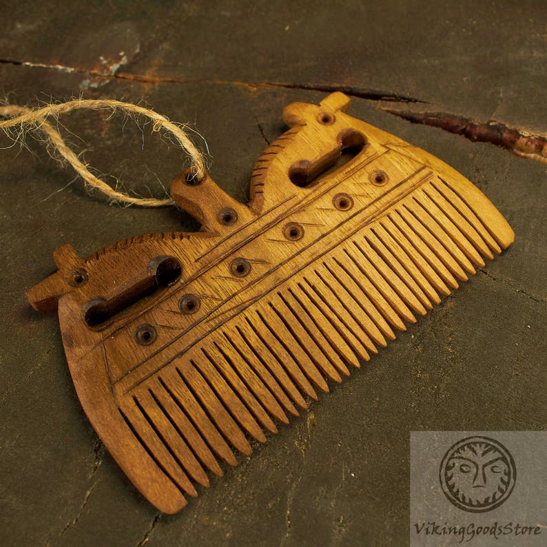 Wooden Comb, Medieval Carved Comb, Viking, Norse, Scandinavian, Slavic ...