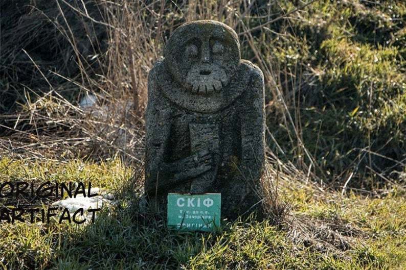 Idol Protection Pagan Prehistoric Deity Statue Scythians - Etsy