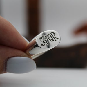 Roman SPQR Ring, Senātus Populusque Rōmānus, Antique Ring, Ancient Ring ...