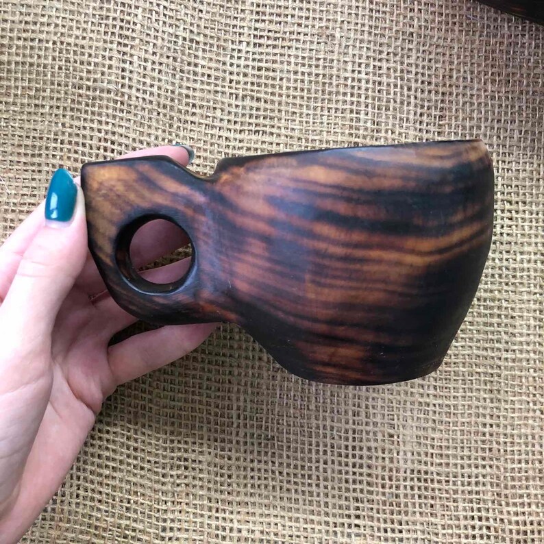 Hand Carved Cup Kuksa Wood Bowl Wooden Cup Vessel Dish | Etsy