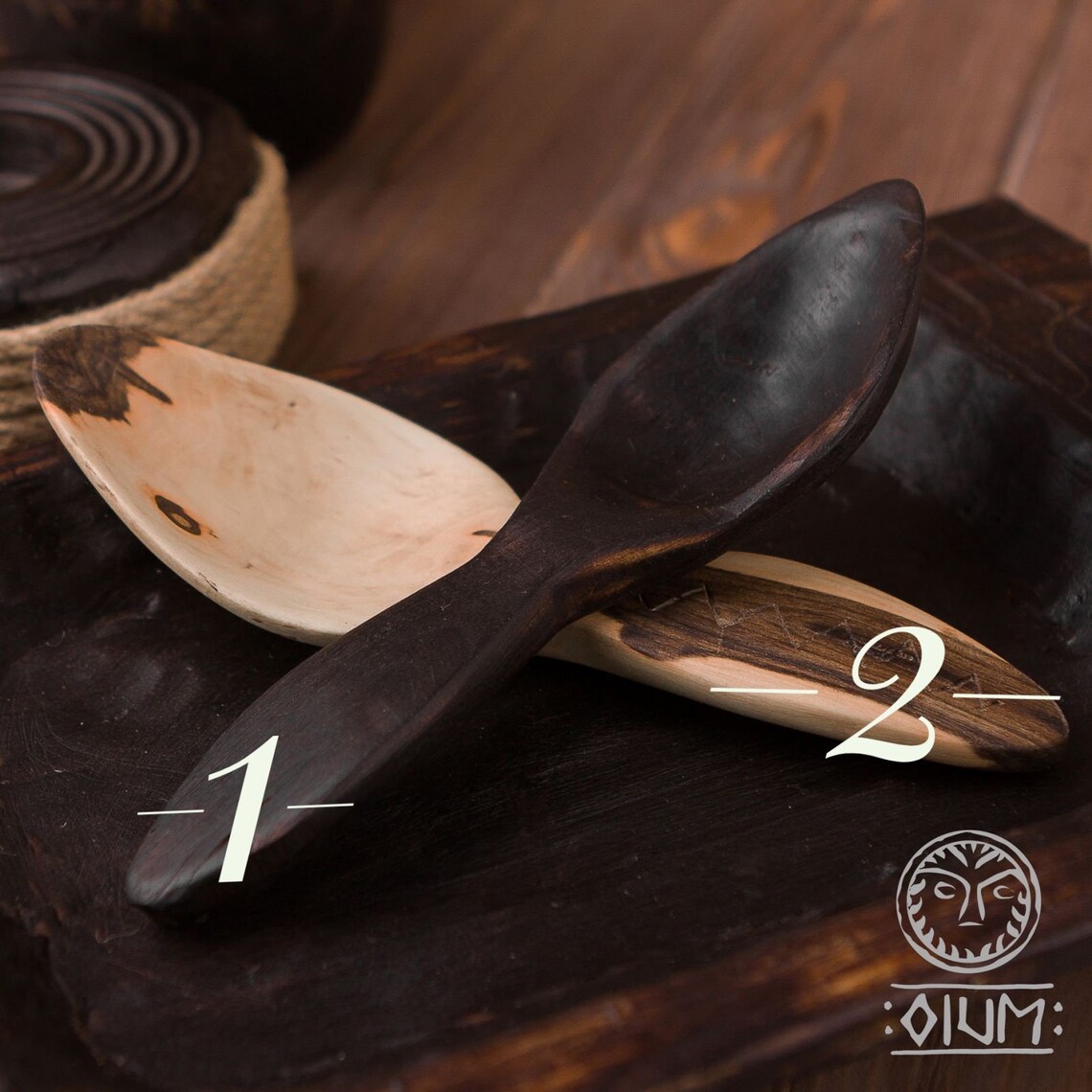 Medieval Spoon Viking Spoon Wood Cutlery Hand Carved - Etsy