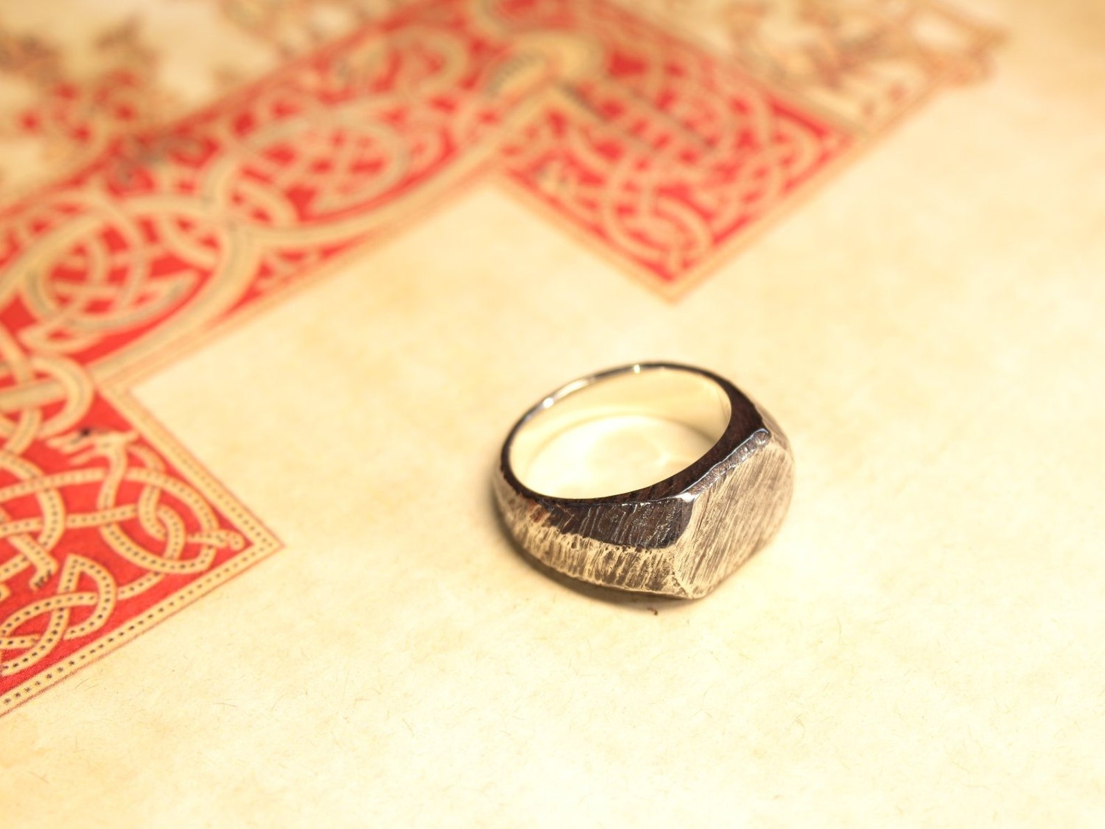 Rustic Ring Scratch Ring Textured Ring Hipster Jewelry - Etsy