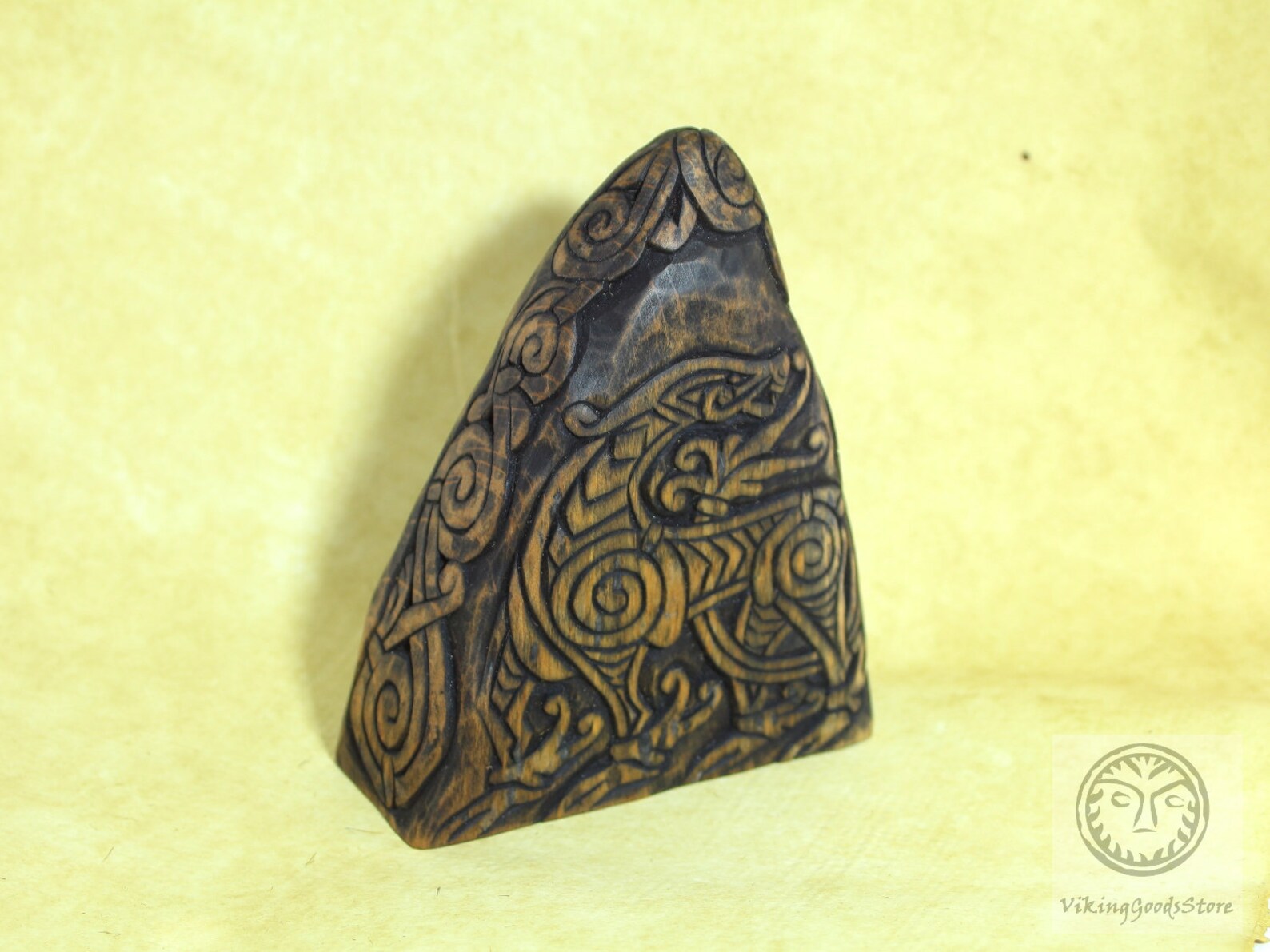 Viking Wolf Fenrir Ragnarok Rune Stone Amulet Talisman - Etsy