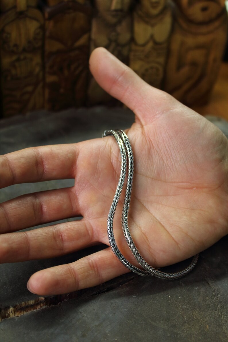 Viking Chain Sterling Silver Slavic Chain Viking Jevelry | Etsy