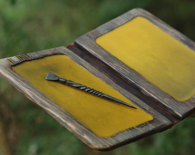 Wax Writing Tablet, Ancient Book, Wooden Tablets, Stylus, SCA, LARP ...
