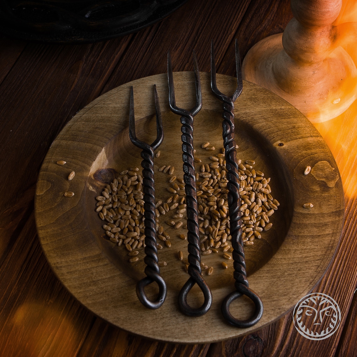Forged Fork, Viking Fork, Medieval Fork, Rustic, Forged Cutlery, Hand ...
