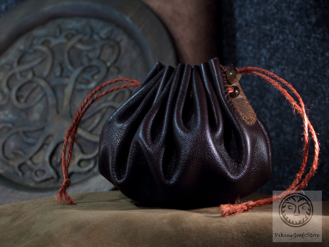 Medieval Purse, Medieval Wallet, Nordic, Norse, Viking, Leather Pouch ...