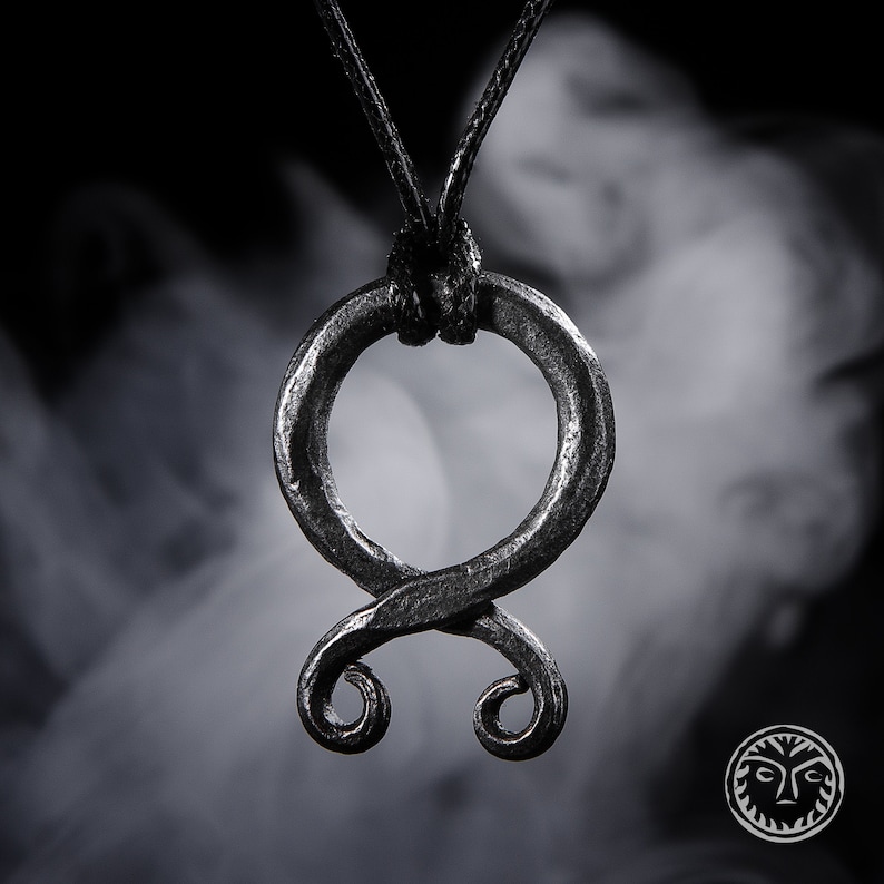 Forged Iron Troll Cross Pendant, Nordic Viking Amulet - Etsy