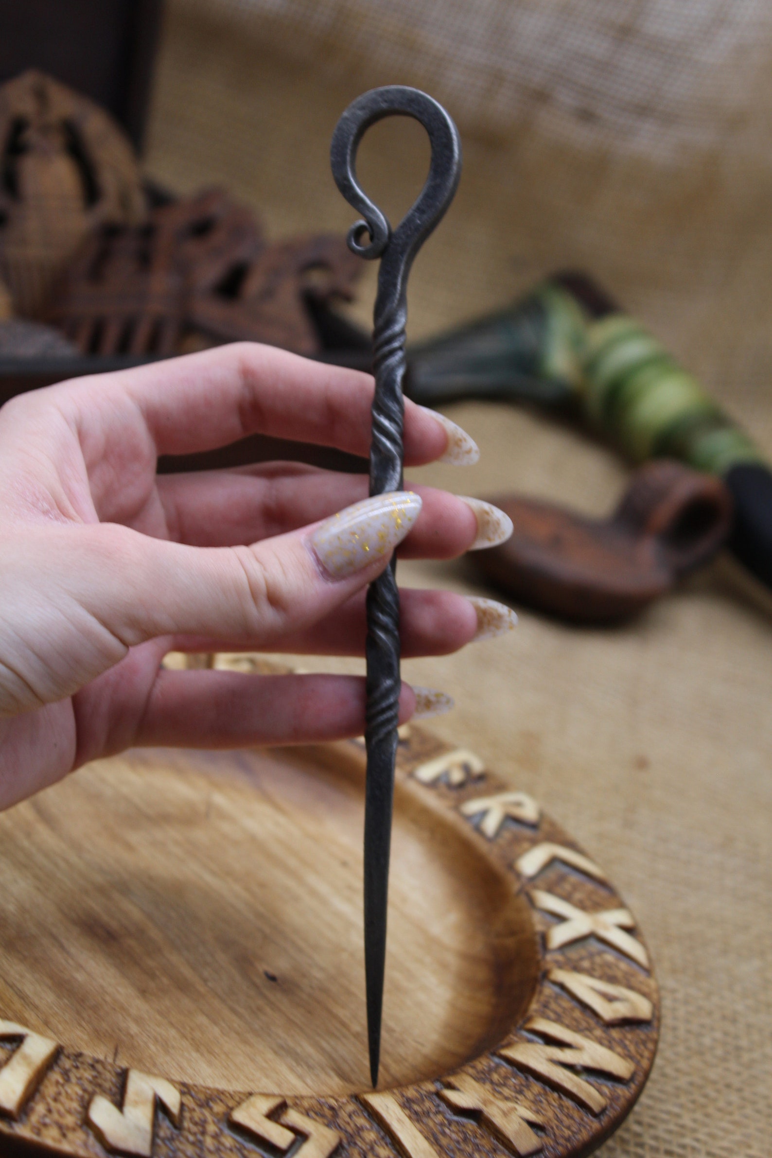 Forged Viking Fork, Medieval Fork, Rustic Fork, Forged Cutlery, Hand ...