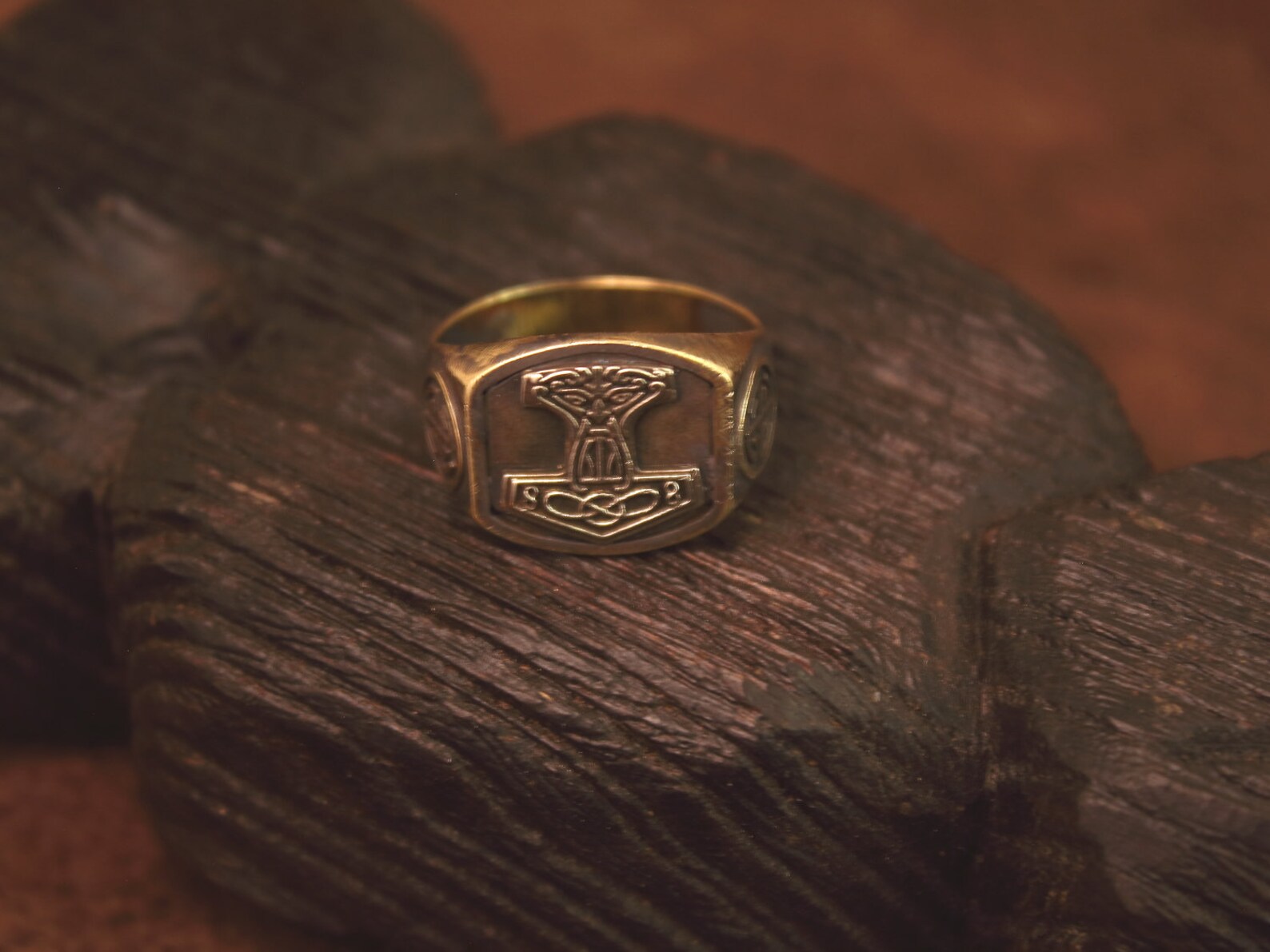 Thor Hammer Viking Ring Viking Jewelry Pagan Jewelry LARP - Etsy